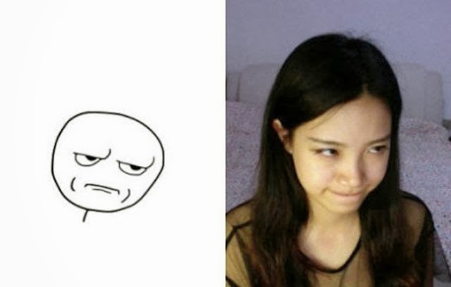 대륙처자의 9gag 표정따라하기 - 인스티즈(instiz) 이슈 카테고리