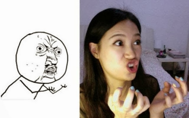 대륙처자의 9gag 표정따라하기 - 인스티즈(instiz) 이슈 카테고리