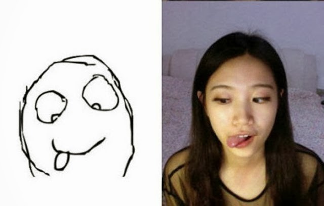 대륙처자의 9gag 표정따라하기 - 인스티즈(instiz) 이슈 카테고리