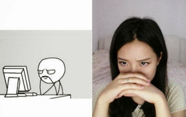 대륙처자의 9gag 표정따라하기 - 인스티즈(instiz) 이슈 카테고리