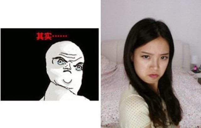 대륙처자의 9gag 표정따라하기 - 인스티즈(instiz) 이슈 카테고리