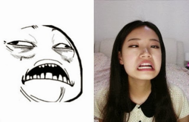 대륙처자의 9gag 표정따라하기 - 인스티즈(instiz) 이슈 카테고리