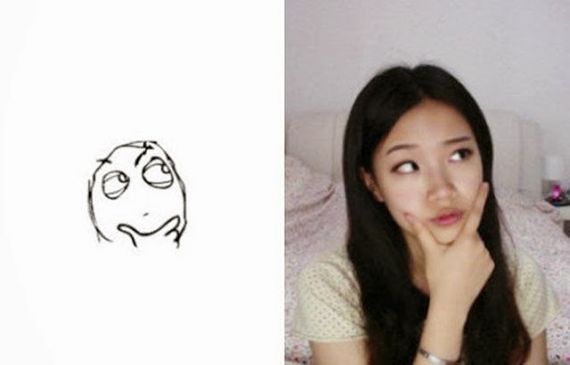 대륙처자의 9gag 표정따라하기 - 인스티즈(instiz) 이슈 카테고리