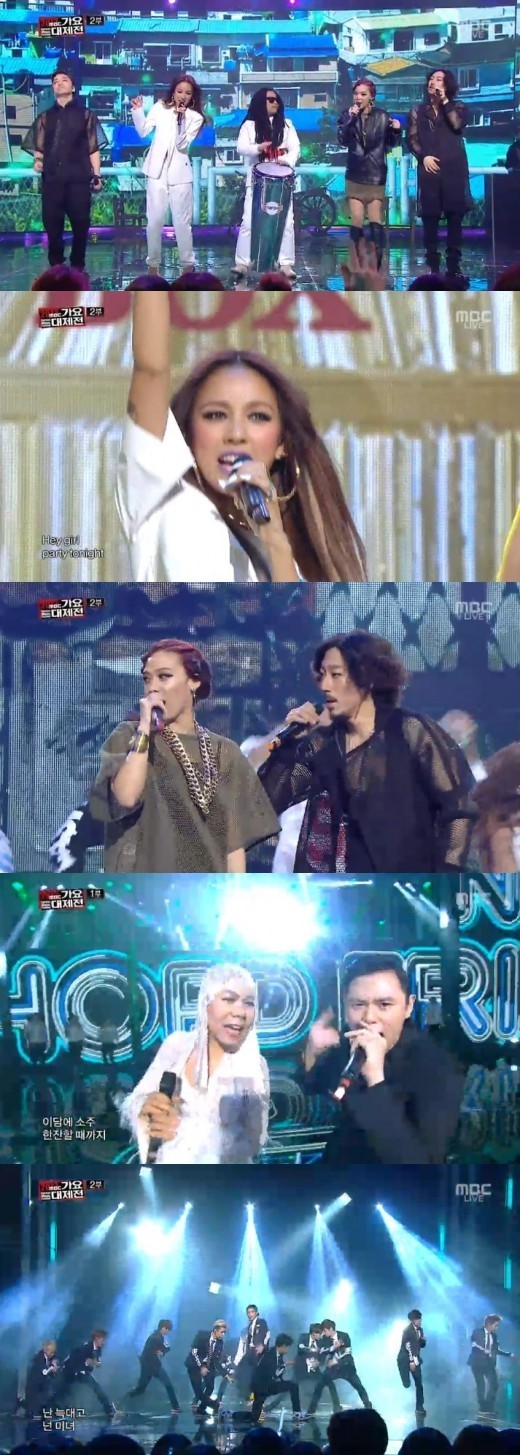 [MBC가요대제전] 장르별 화끈 콜라보, YG 빈자리 없었다(종합) - 인스티즈(instiz) 이슈 카테고리