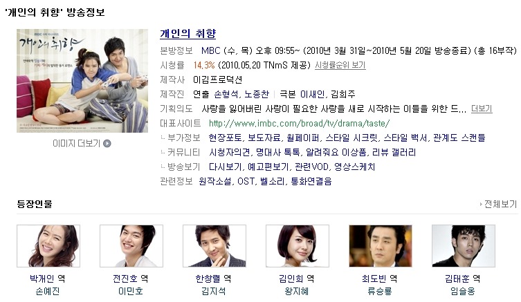 우리의 눈과 마음을 즐겁게 해주었던 2010 명품드라마들! - 인스티즈(instiz) 이슈 카테고리